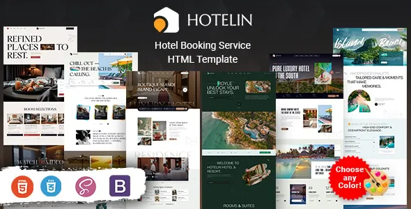 Hotelin - Hotel Booking HTML Template | Free HTML Templates Download